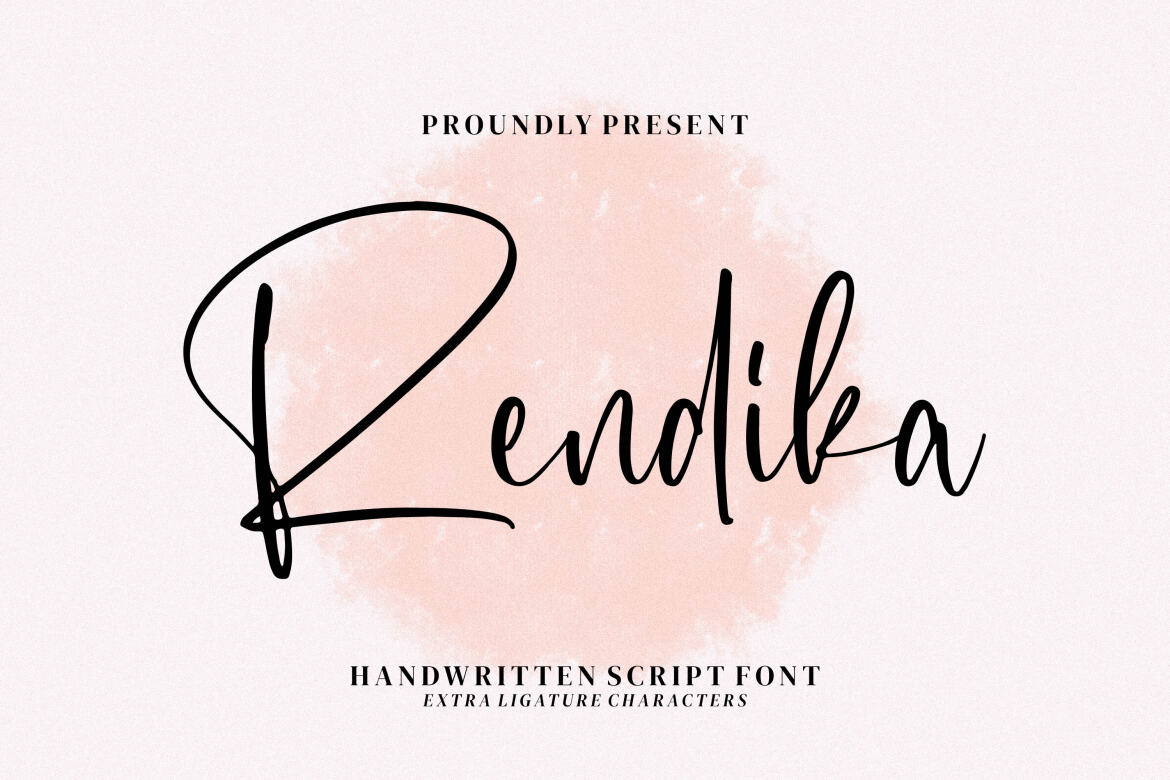Rendika - Handwritten Script Font | Deeezy