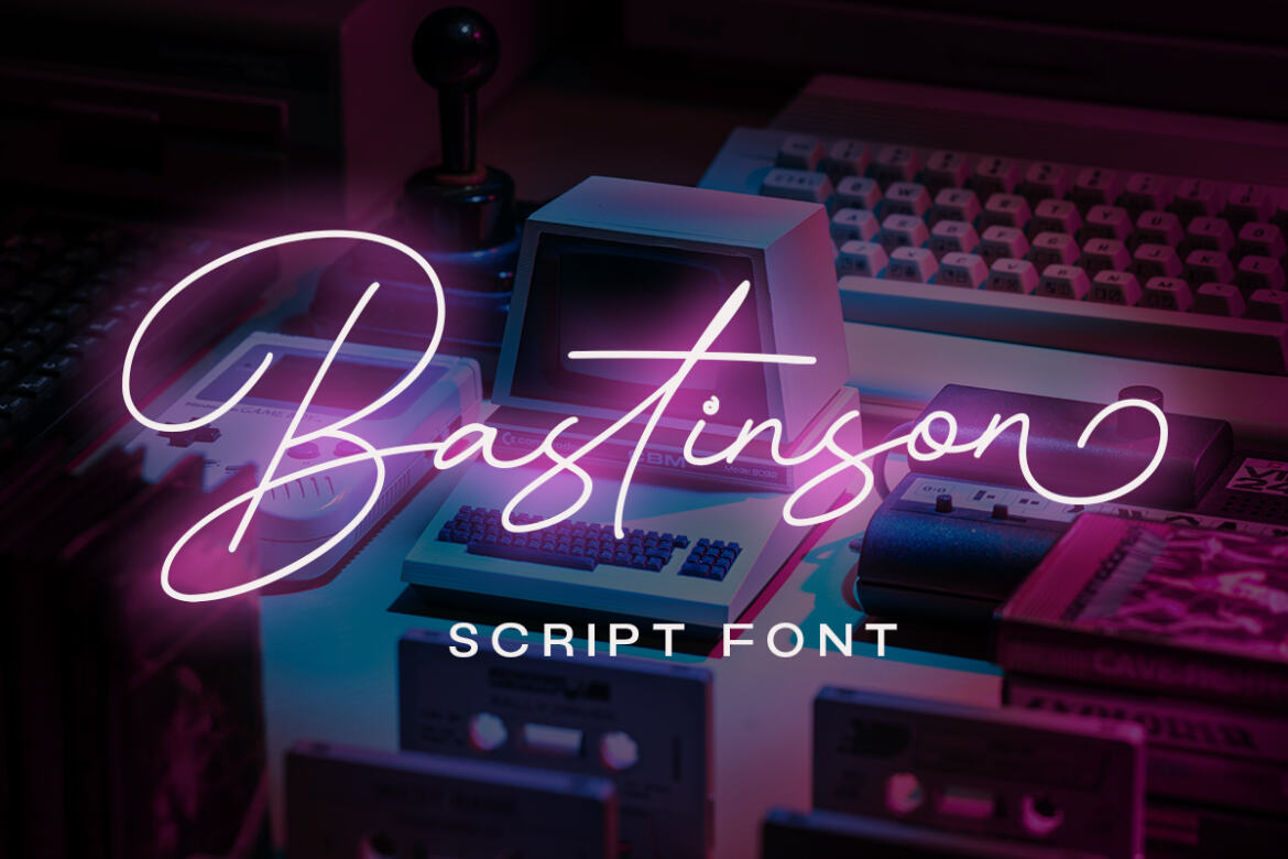 Bastinson - Monoline Script Font | Deeezy