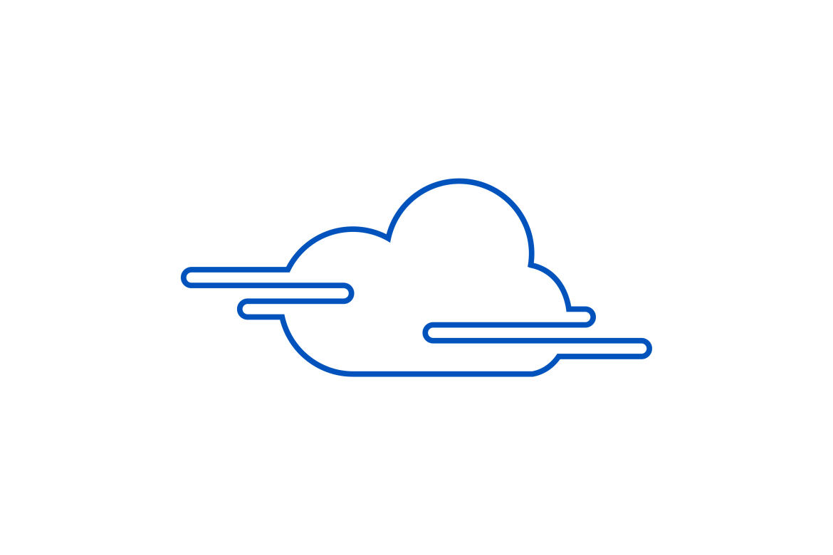Cloud line icon logo template vector illustration | Deeezy