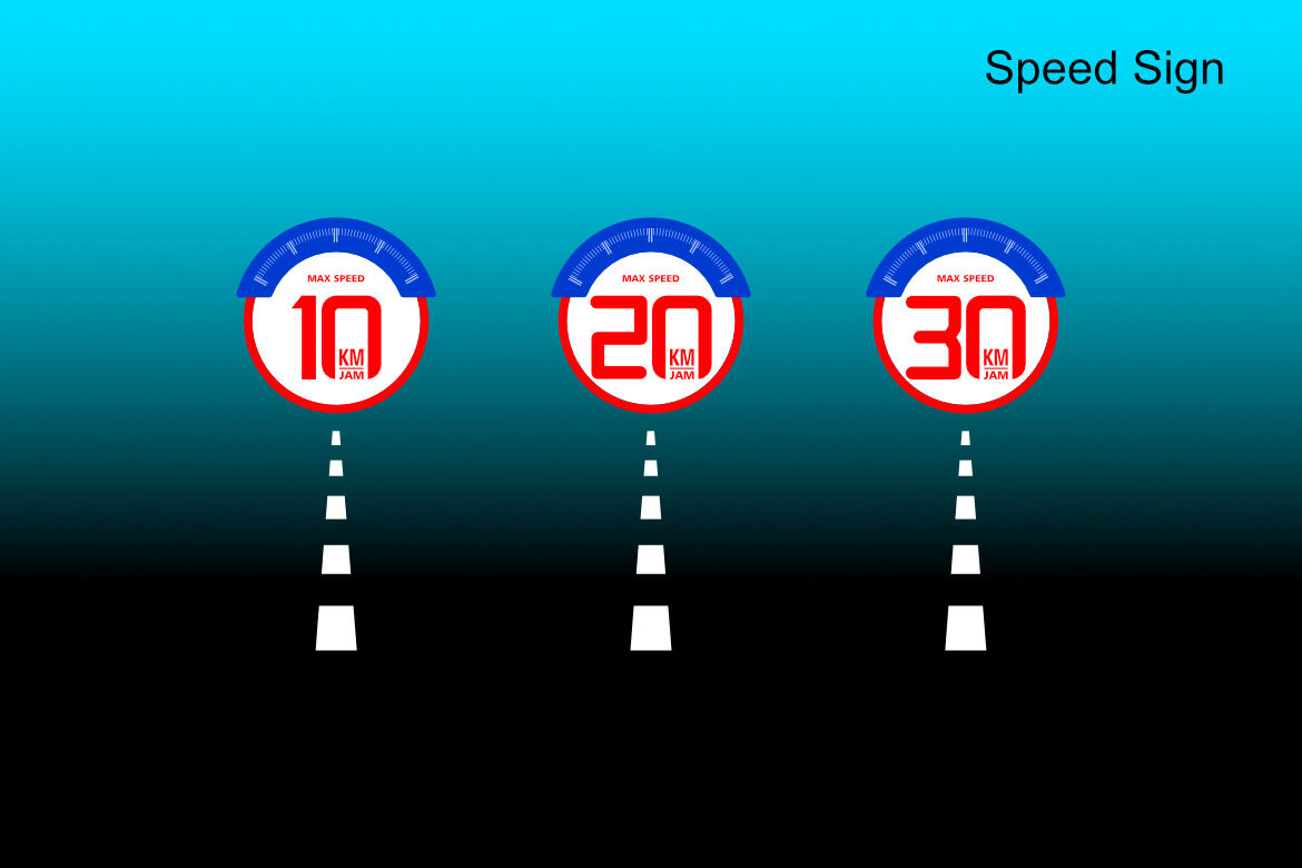 Speed Sign - Free Vector | Deeezy