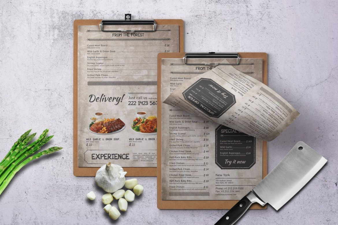 Vintage Food Menu | Deeezy