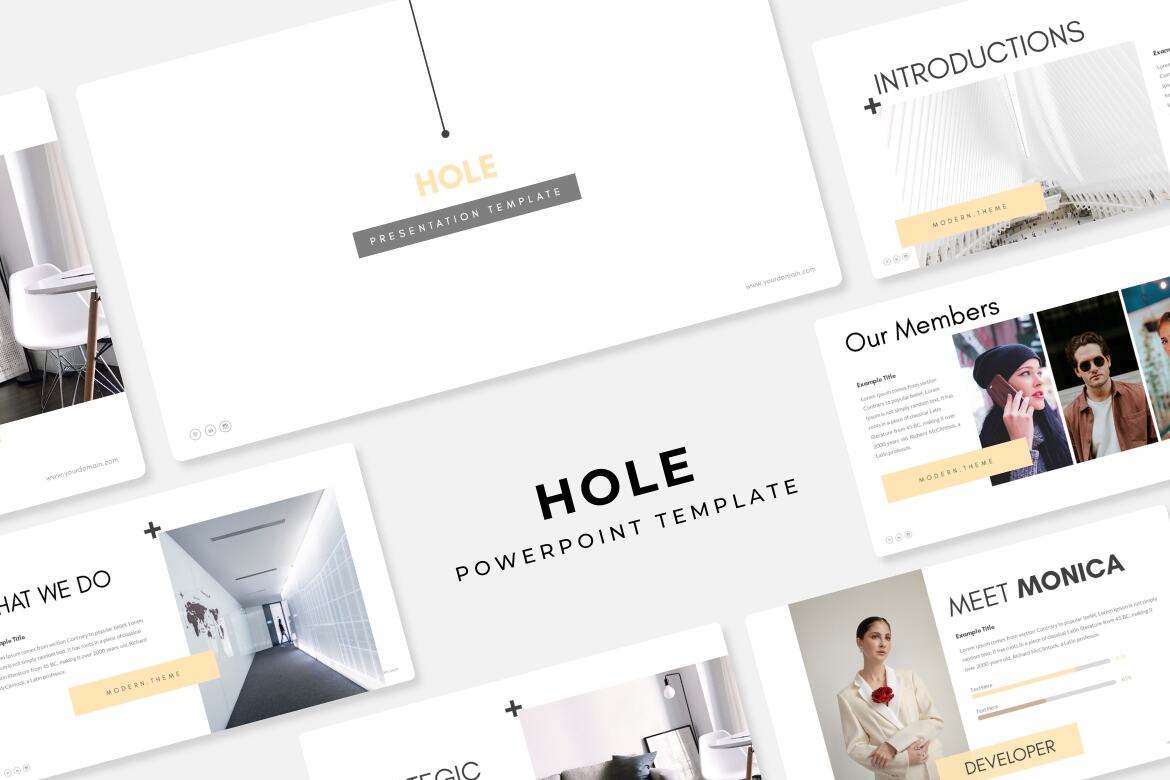Hole Power Point Template | Deeezy