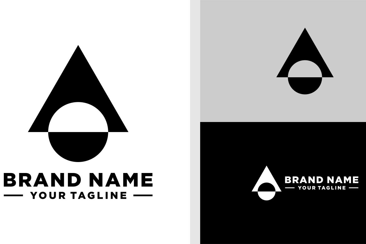 TRIANGLE LOGO NEGATIVE SPACE UNIQUE SIMPLE EDITABLE | Deeezy