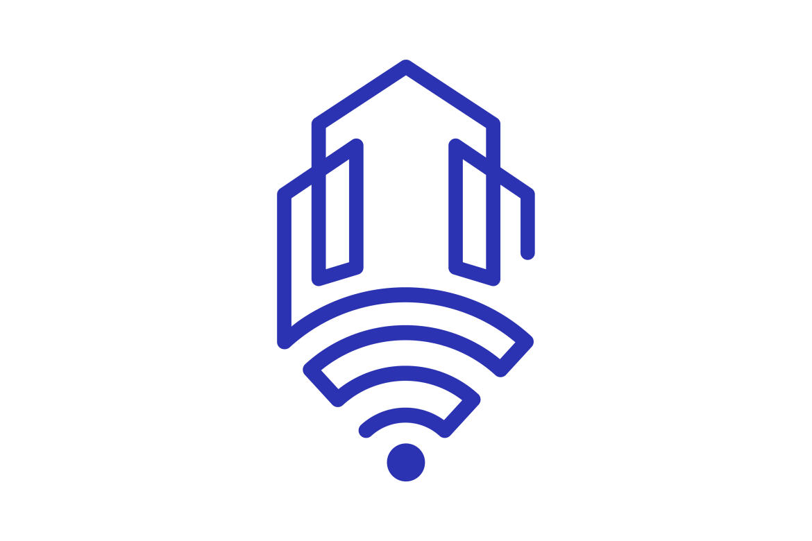 city or town network connection logo design template vector ...