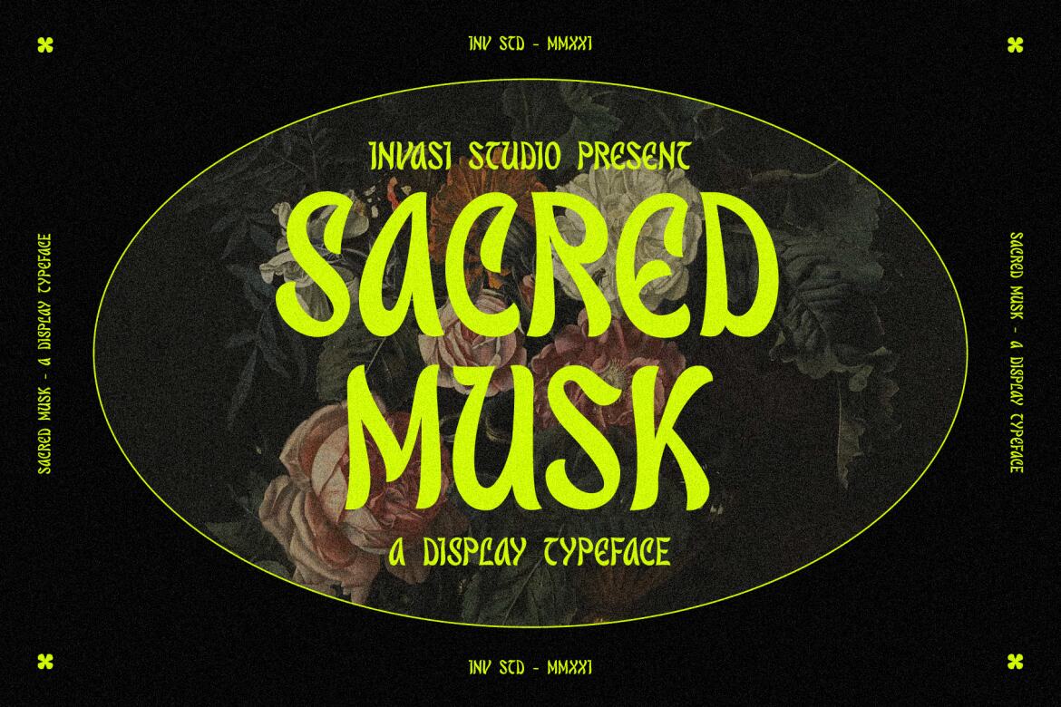 Sacred Musk - Display Font | Deeezy