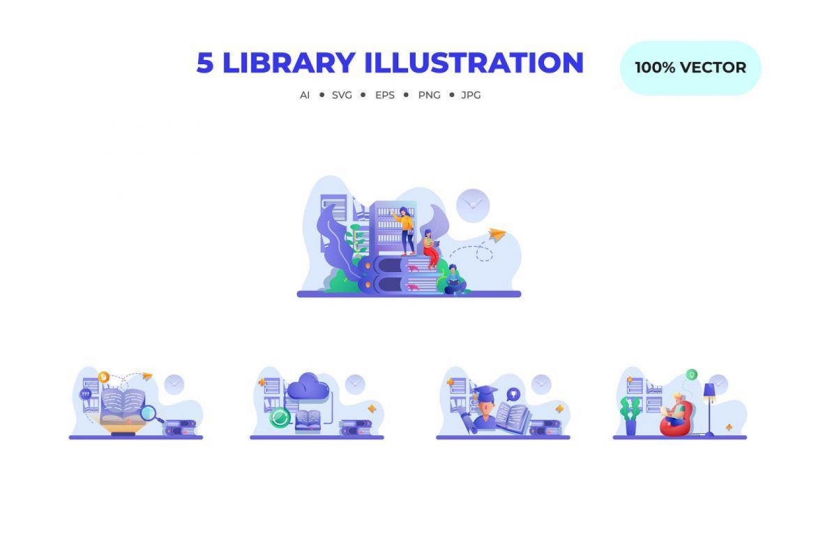 Library Illustrations Vol. 2 | Deeezy