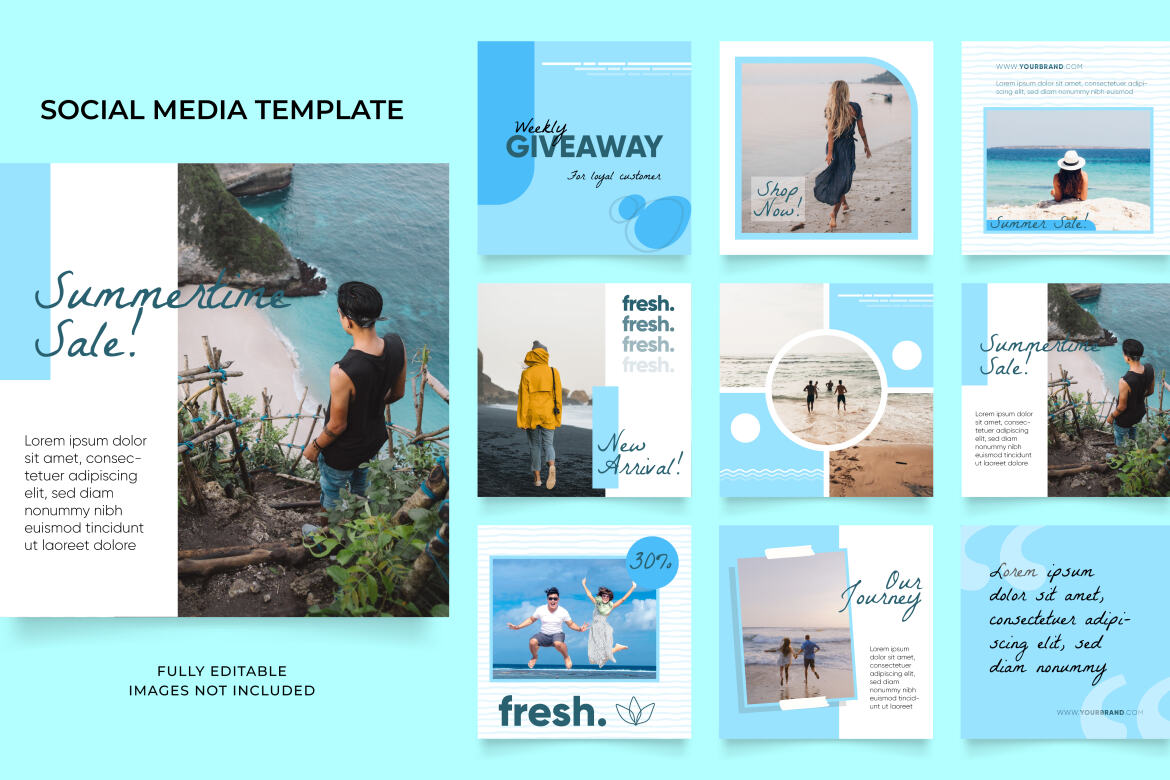 Fully editable Instagram and Facebook social media post template | Deeezy