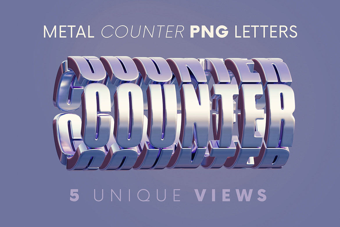 Metal Counter - 3D Lettering | Deeezy