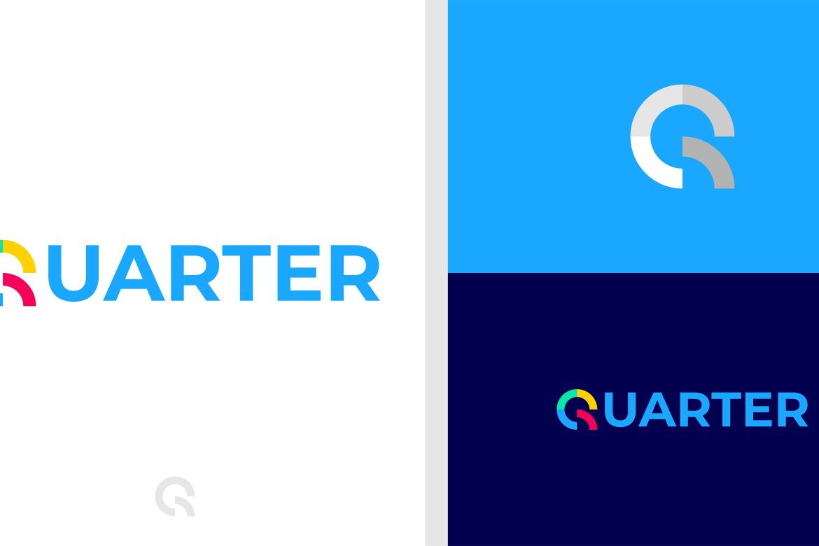 QUARTER LOGO WORDMARK EDITABLE | Deeezy