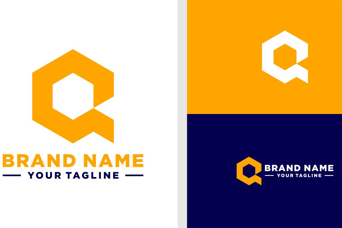 LETTER Q LOGO MONOGRAM HEXAGONAL EDITABLE | Deeezy
