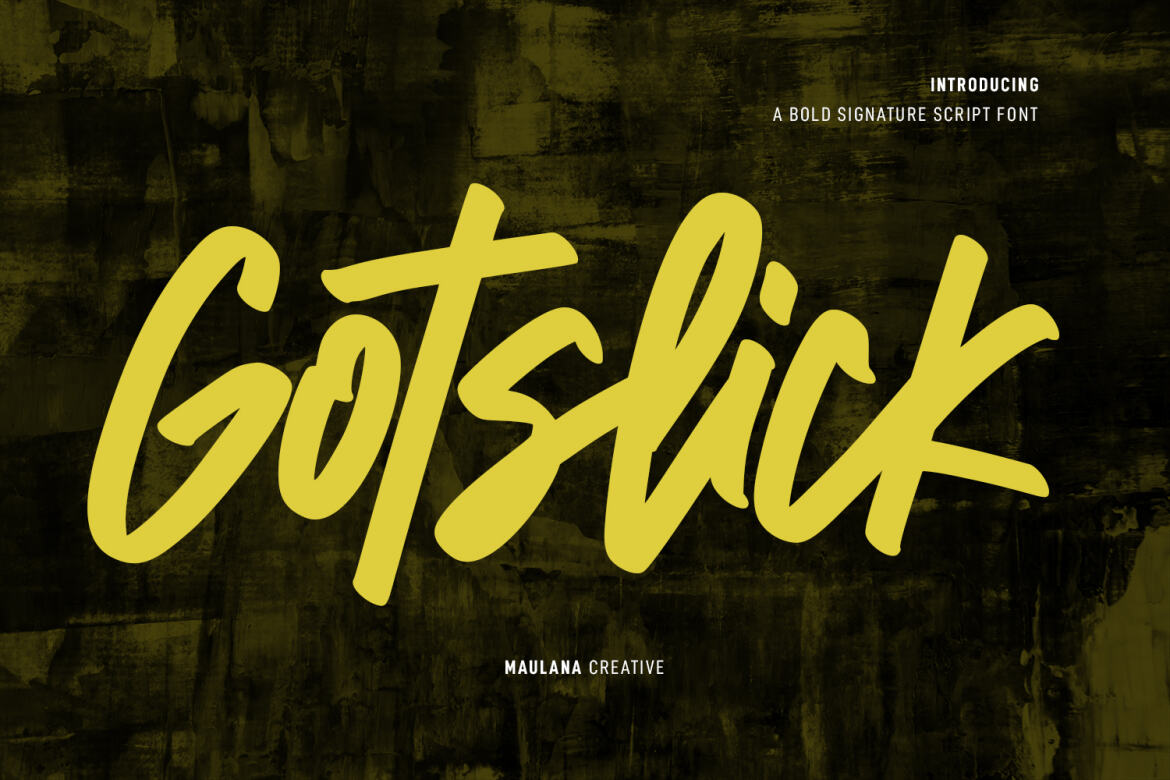 Gotslick Handwritten Script Font | Deeezy