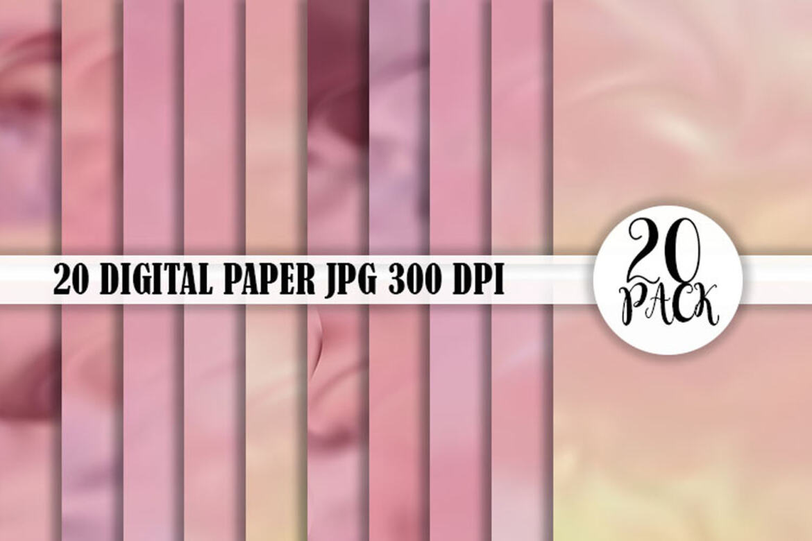 Digital paper gradient wave texture background | Deeezy