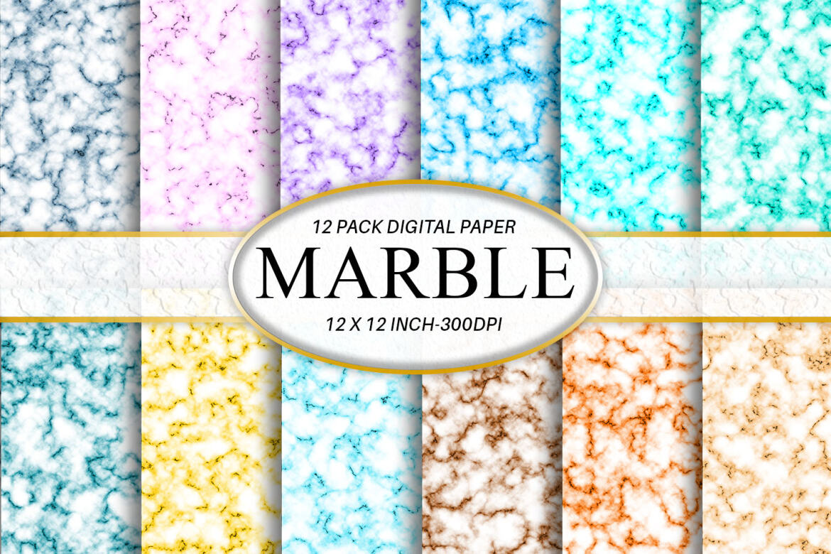 Digital paper pastel color marble texture backgrounds | Deeezy