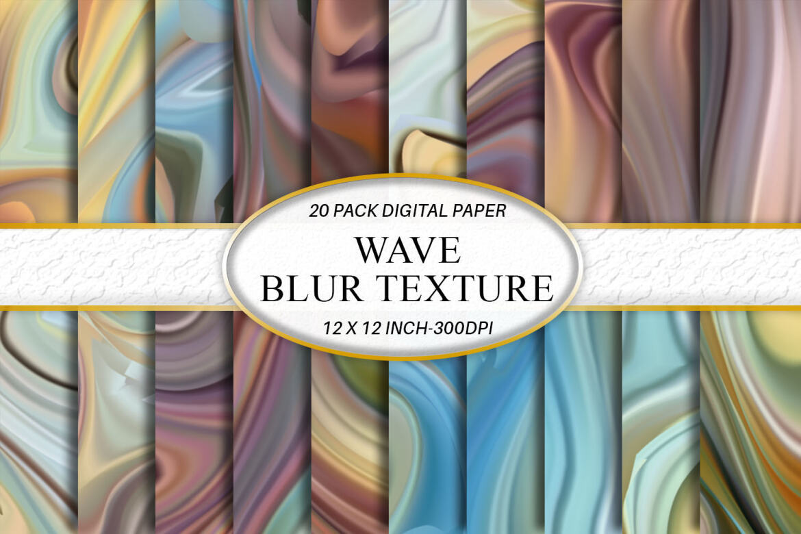 Digital paper gradient color liquid wave texture background | Deeezy
