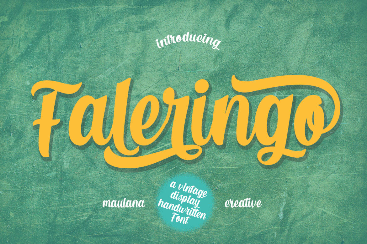 Faleringo Retro Script Font | Deeezy