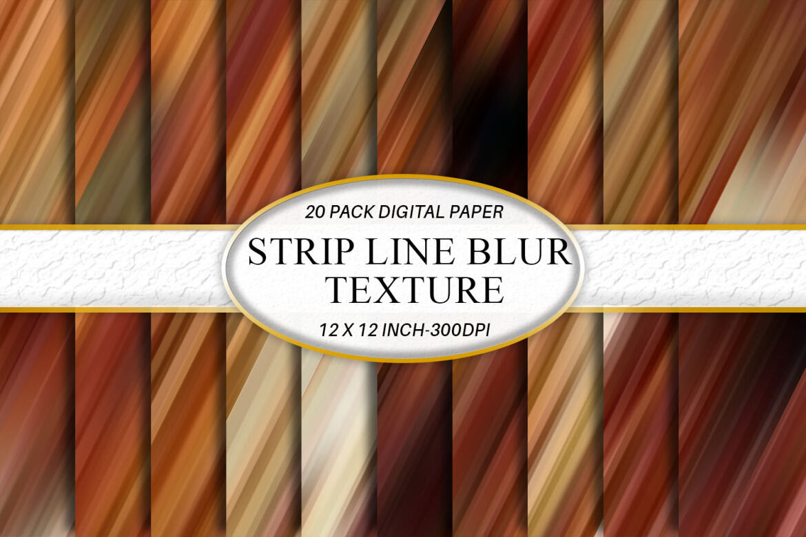Digital paper stripes line texture with rust color blur | Deeezy