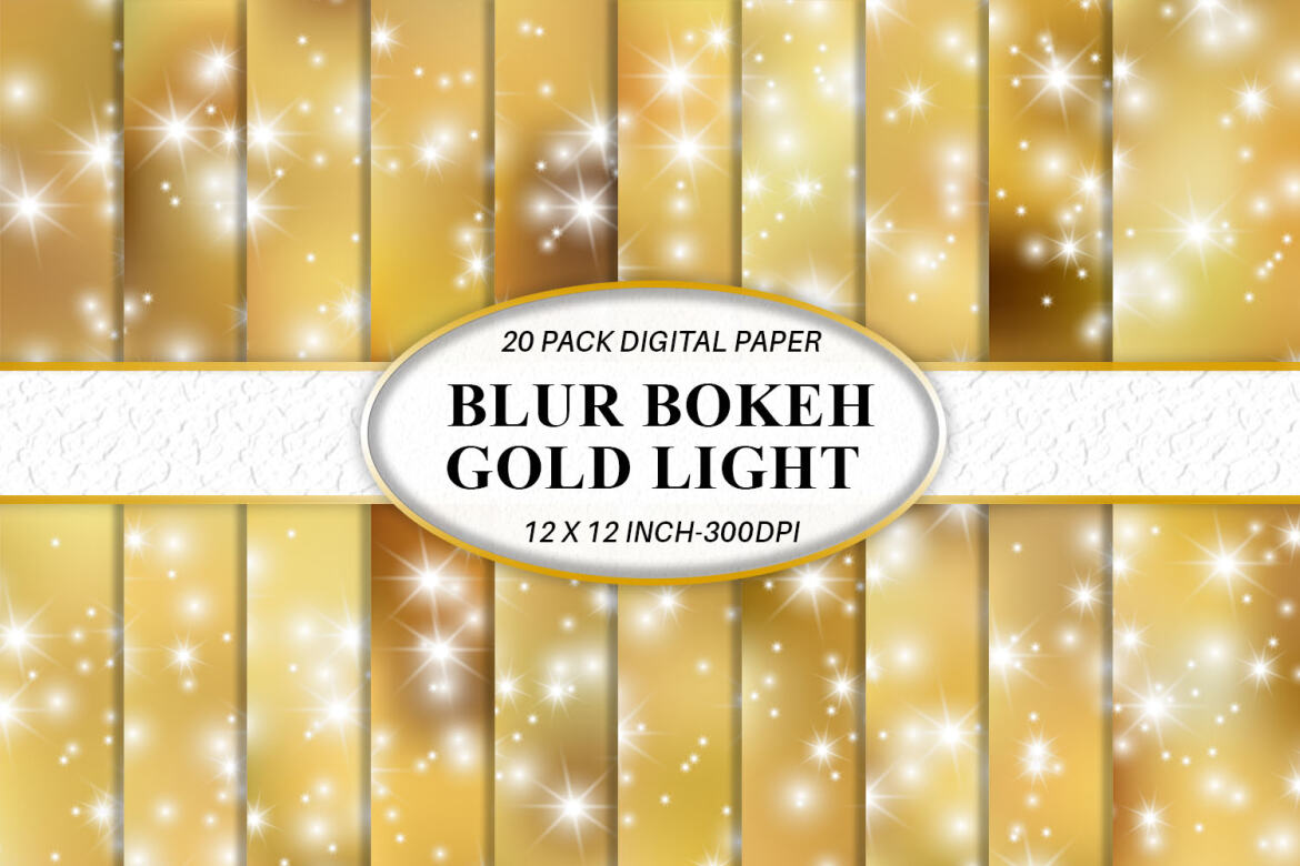 Golden Bokeh with Star Sparkle - Free Backgrounds | Deeezy