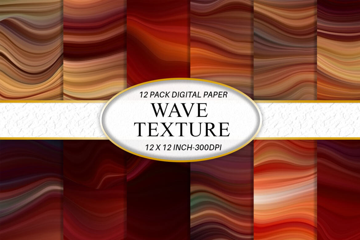 Digital paper dark red wave color texture background | Deeezy