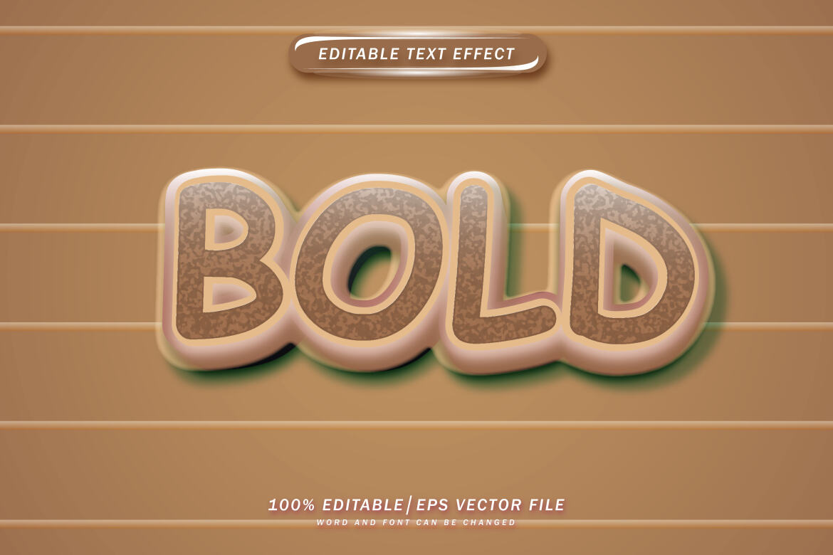 Bold texture text effect | Deeezy