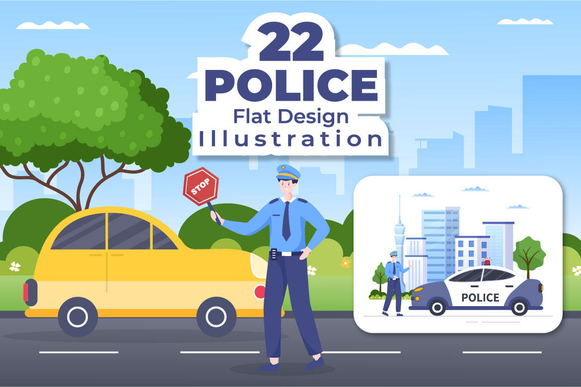 22 Police Design Illustration | Deeezy