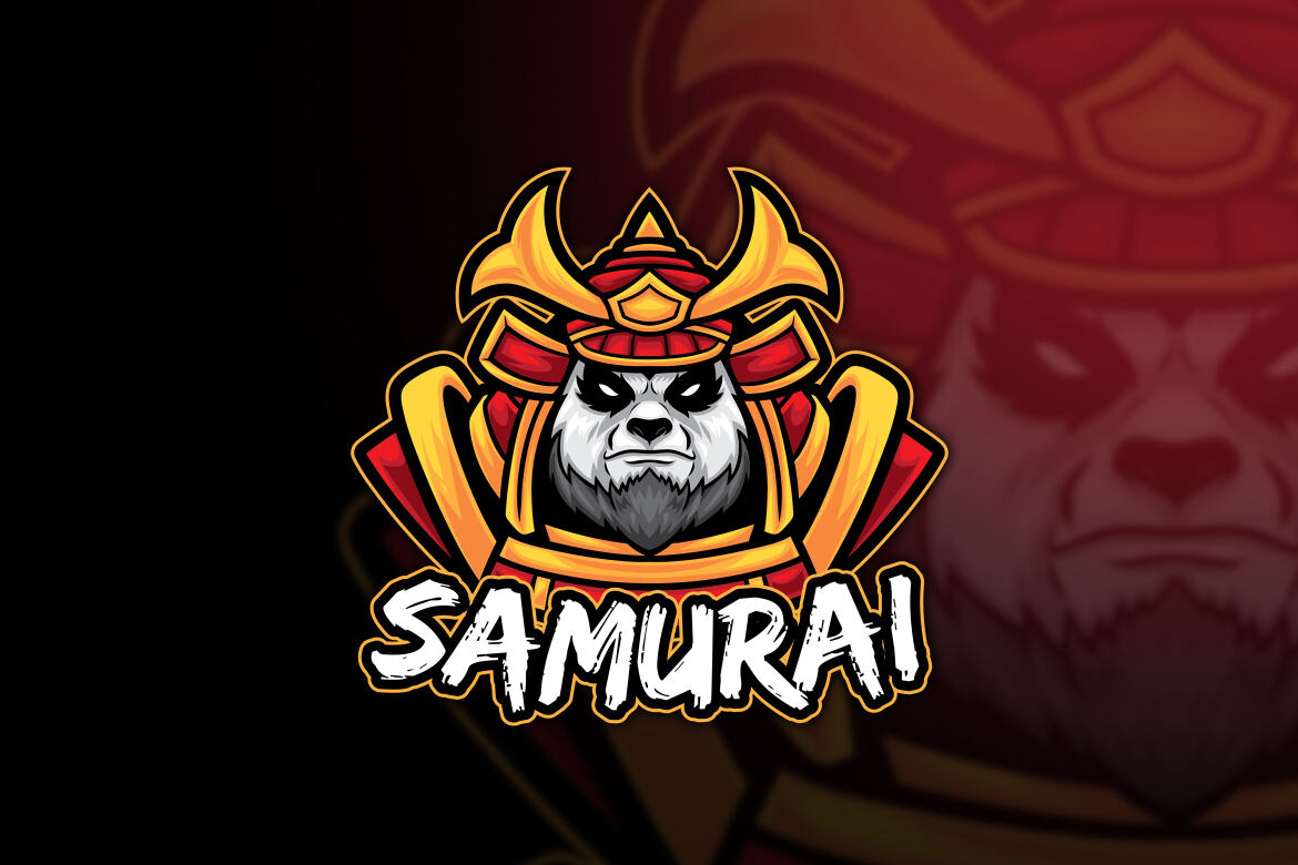 Samurai Panda Esport Logo Template | Deeezy