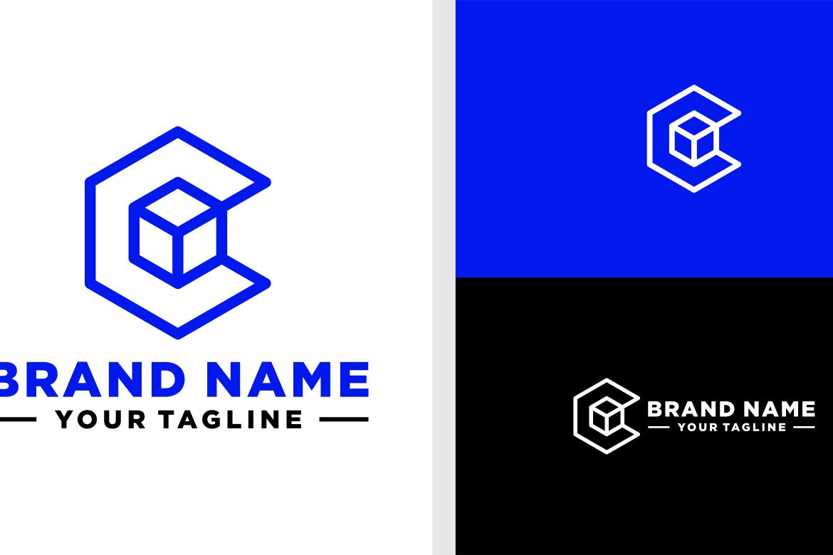 LETTER C LOGO HEXAGON LINE TECHNOLOGY EDITABLE | Deeezy