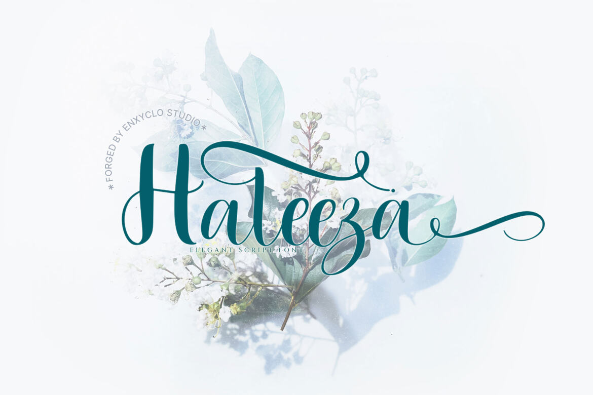 HALEEZA - Elegant Script Font | Deeezy