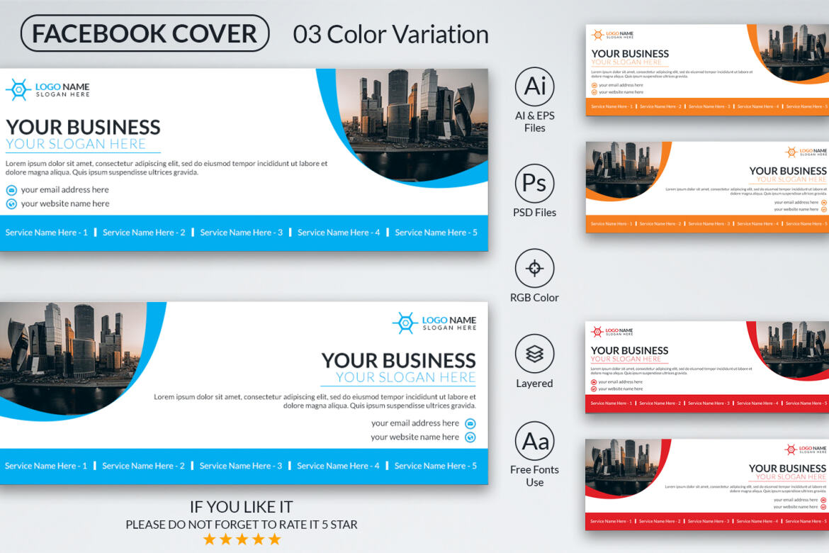 Creative Facebook Cover Design Template | Deeezy