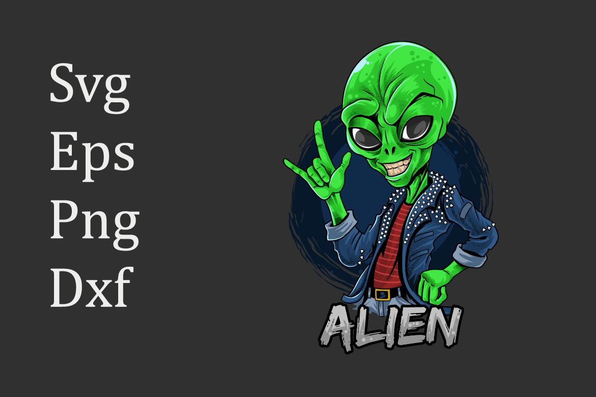 alien rocker wearing spiked jacket | Deeezy