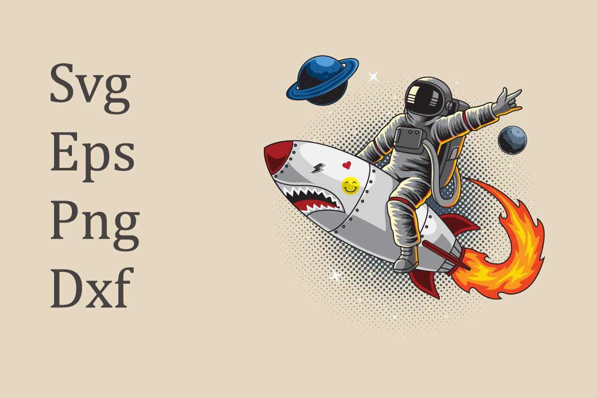 astronaut riding rocket space | Deeezy