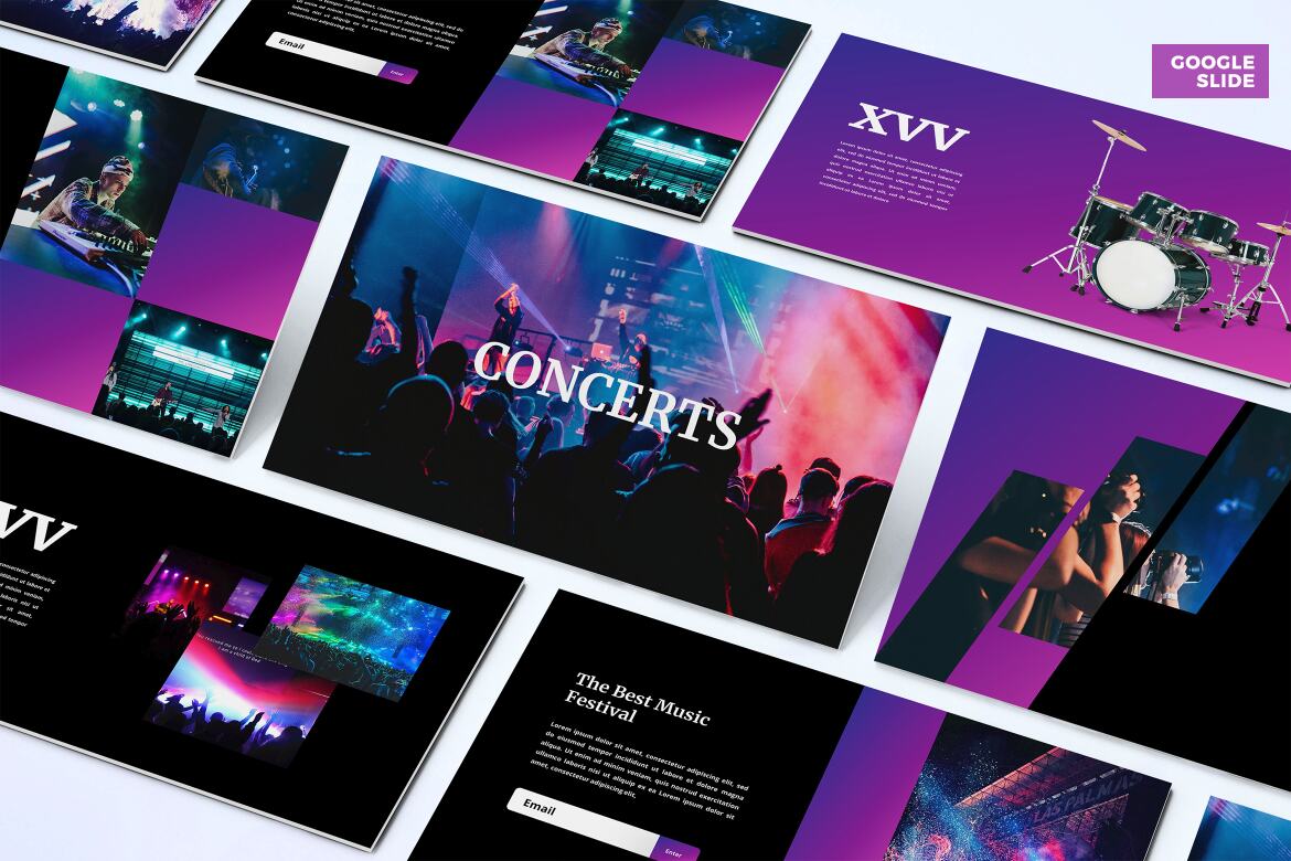 Concerts - Google Slides Template | Deeezy