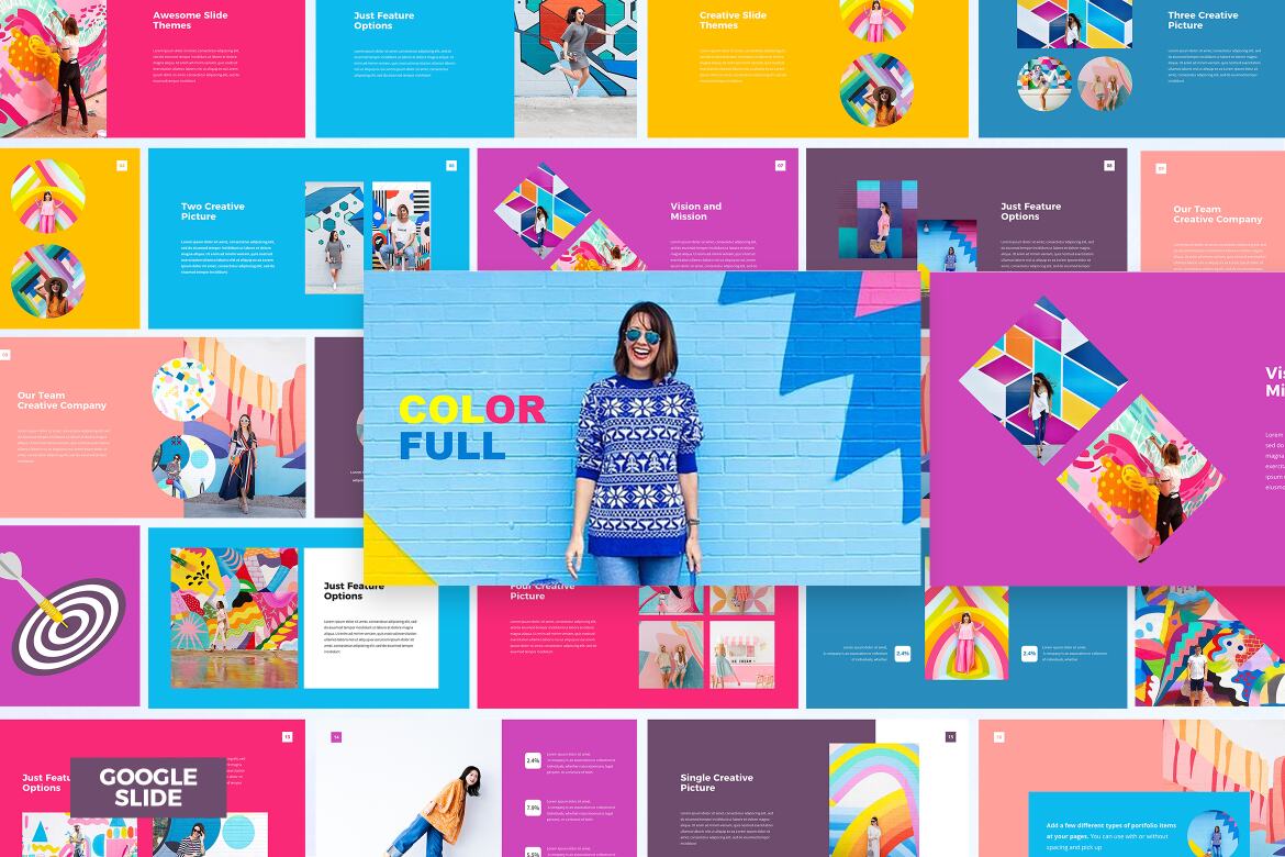 ColorFull - FREE Google Slides Template | Deeezy