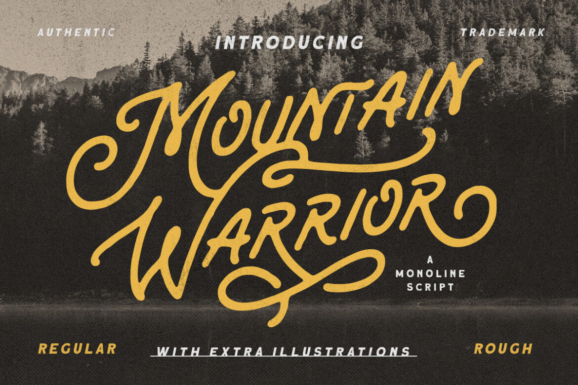 Mountain Warrior - Monoline Script | Deeezy