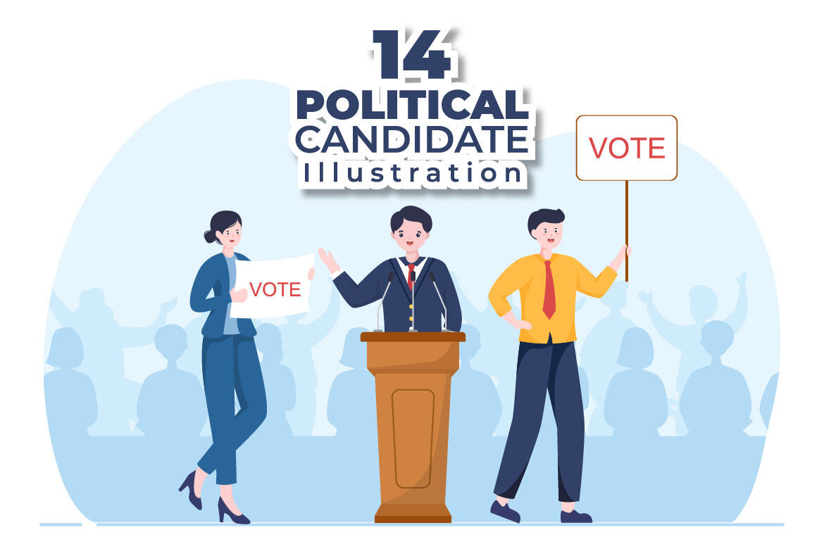 14 Political Candidate Design Illustration | Deeezy