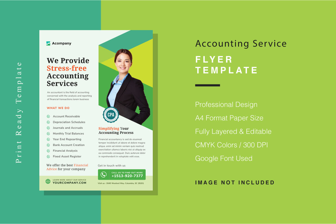 Accounting Service Flyer Template | Deeezy