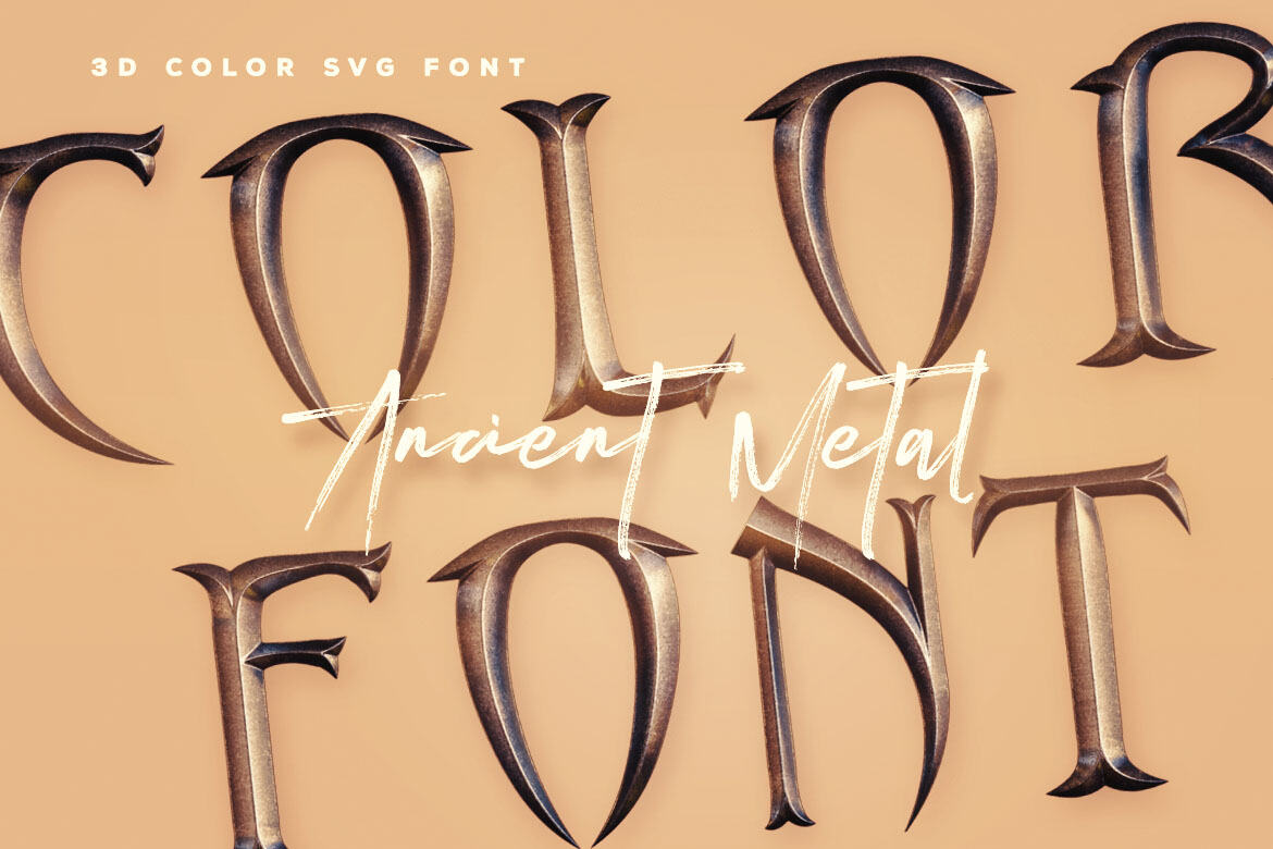 Ancient Metal - Color Font | Deeezy