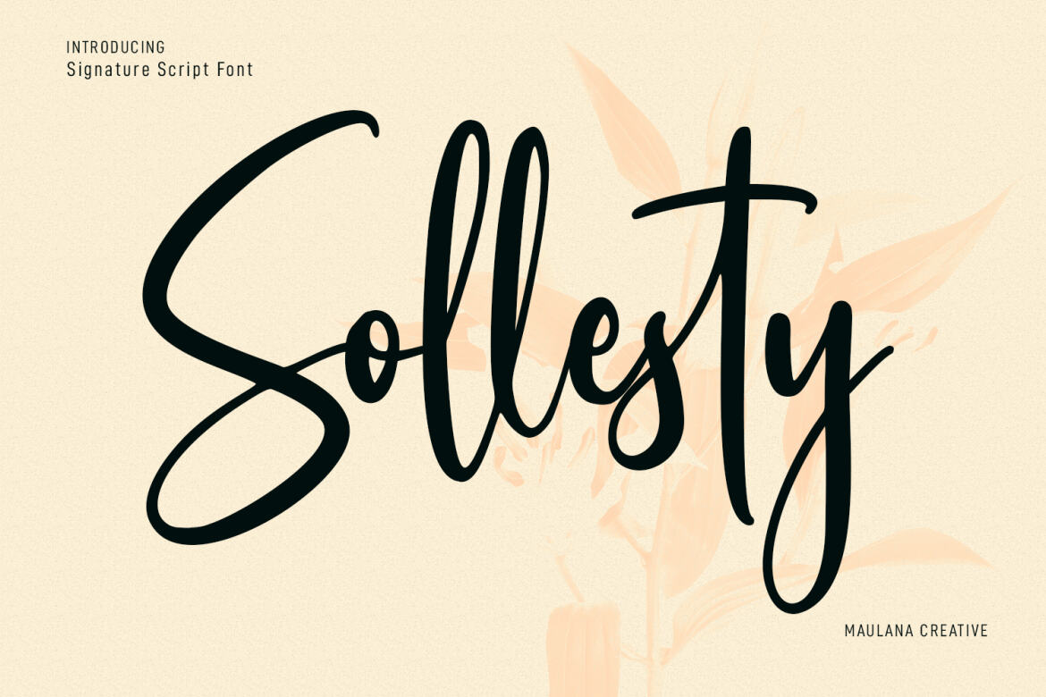 Sollesty Script Font | Deeezy