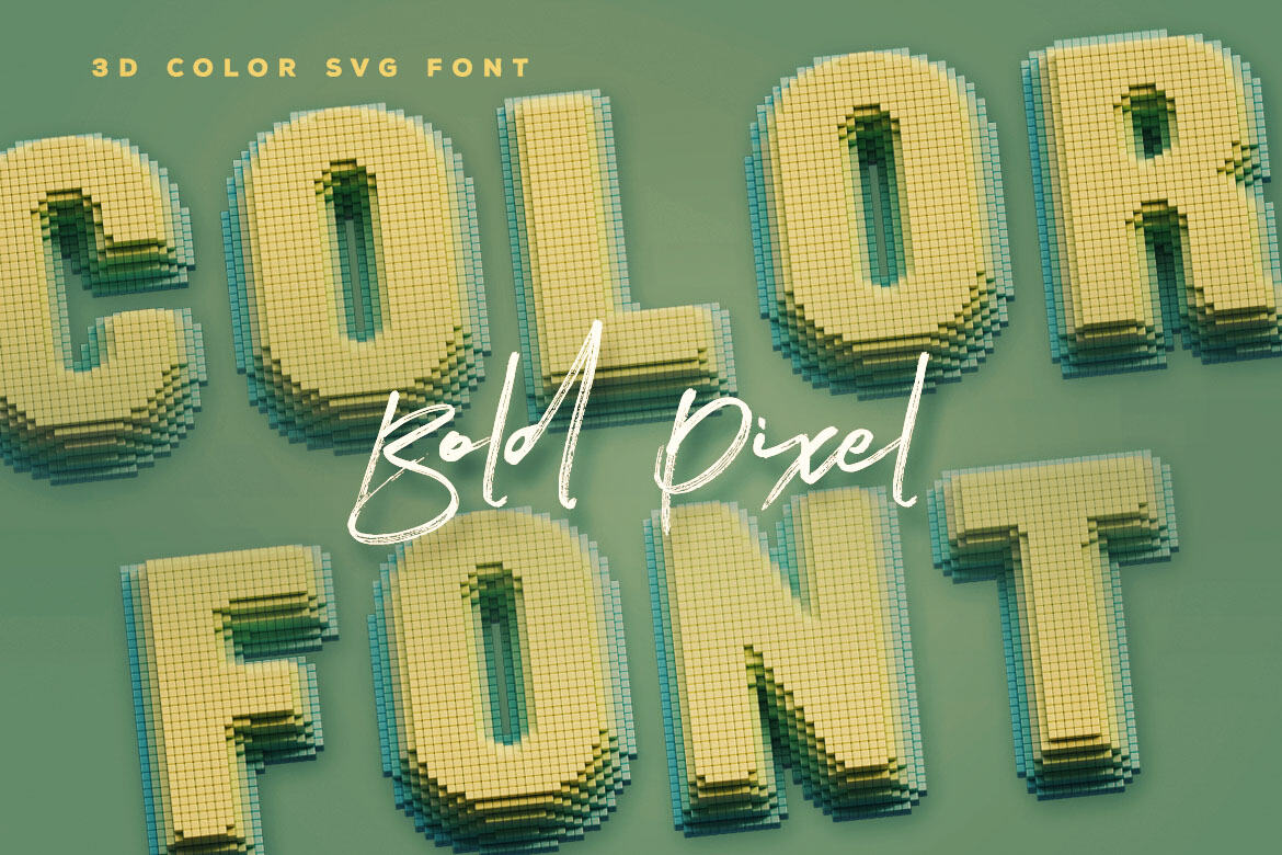 Bold Pixel - Color Font | Deeezy