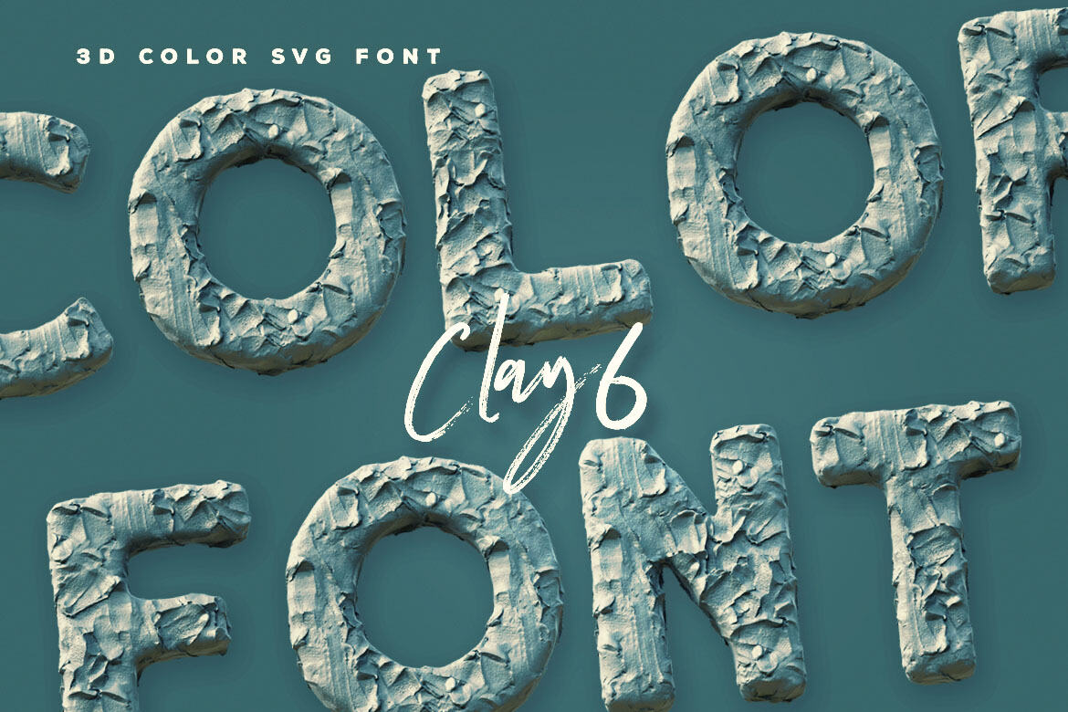 Clay 6 - Color Font | Deeezy