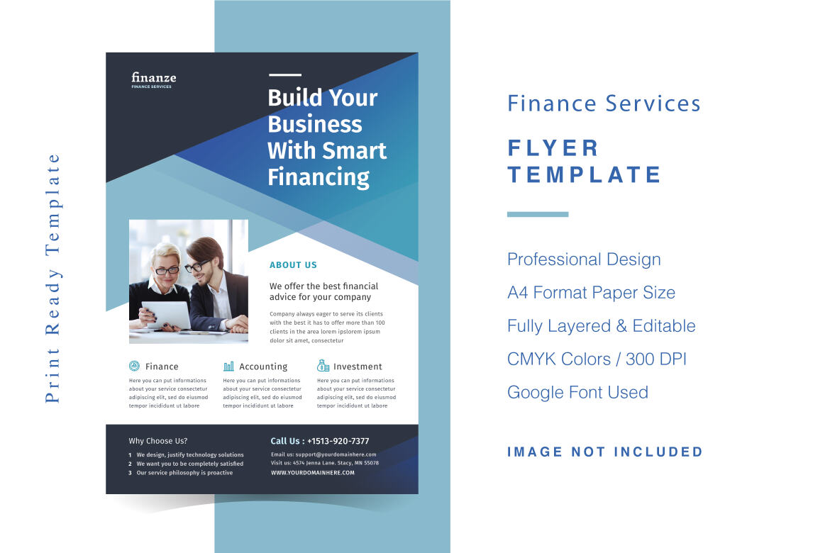 Finance Services Flyer Template | Deeezy
