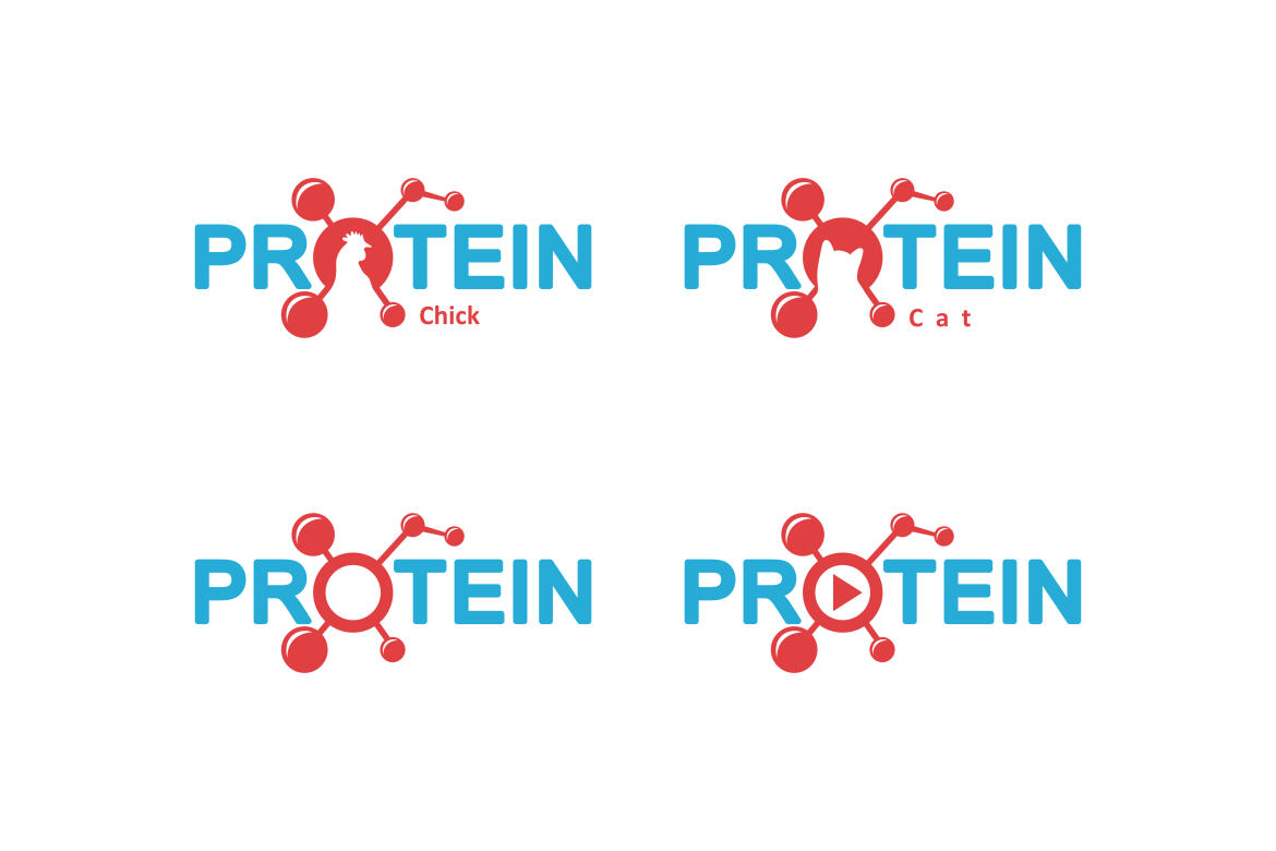PROTEIN Cat & Chick - FREE Logos | Deeezy