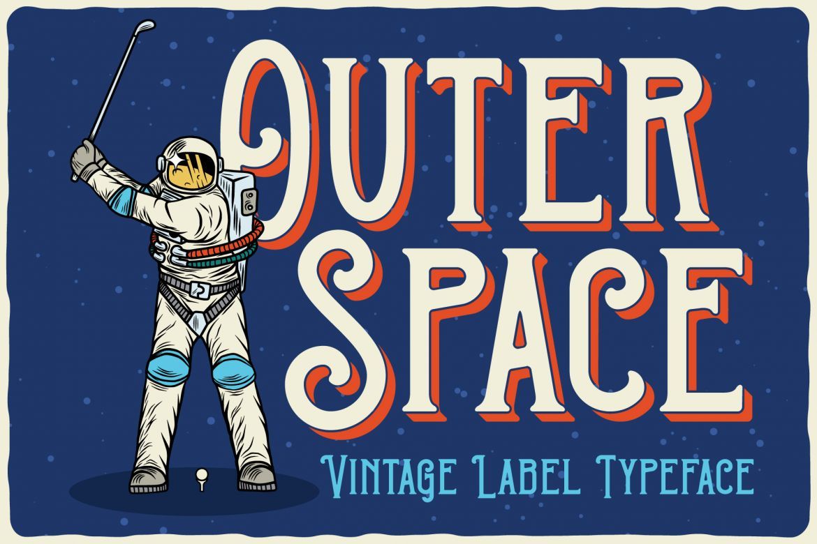 Outer Space Label Typeface | Deeezy