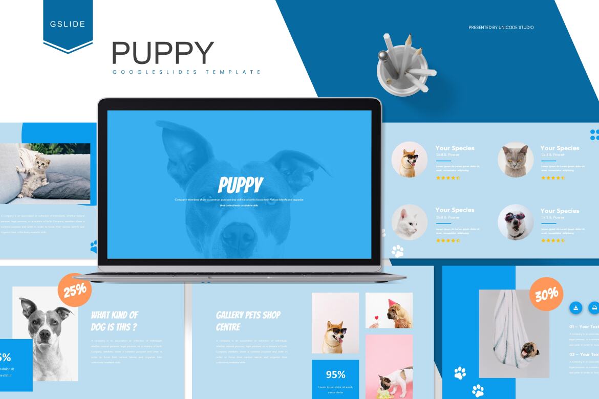 Puppy - Google Slides Template | Deeezy