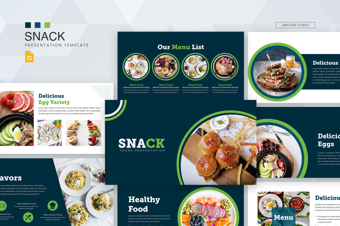 Snack - Google Slides Template | Deeezy