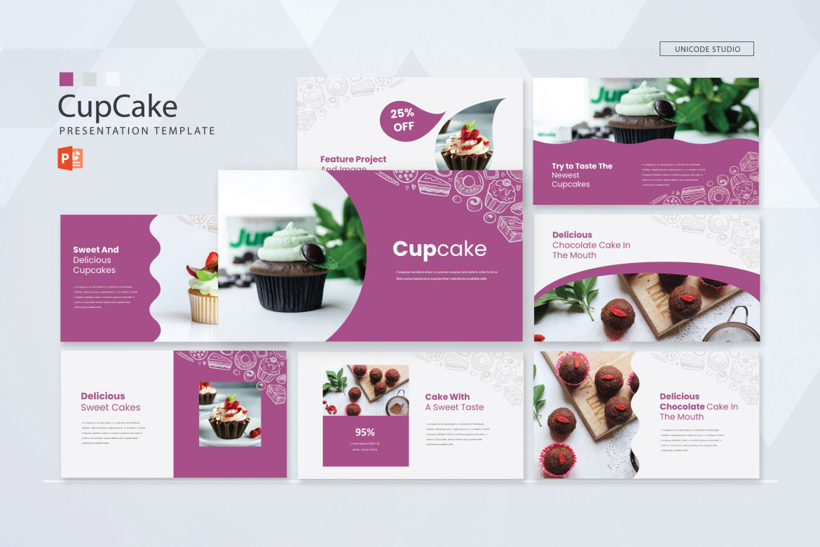 Cupcake - Powerpoint Template | Deeezy