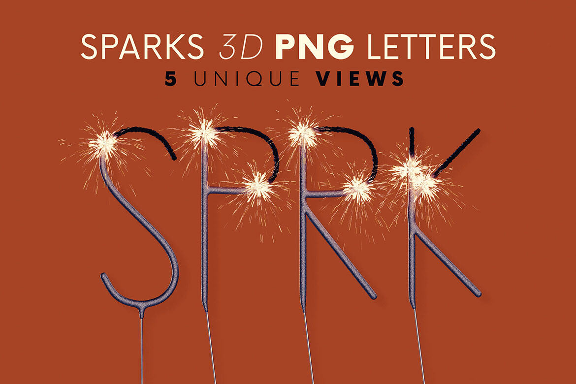 Sparks - 3D Lettering | Deeezy