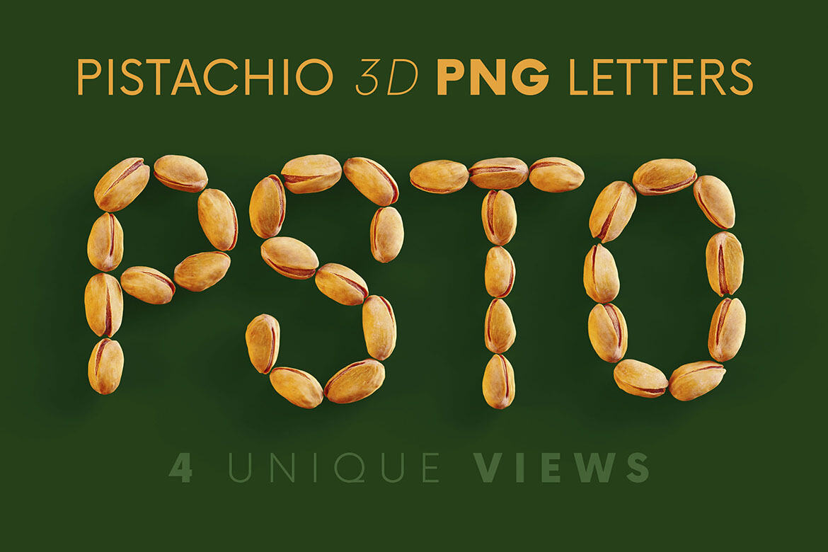 The Pistachio - 3D Lettering | Deeezy
