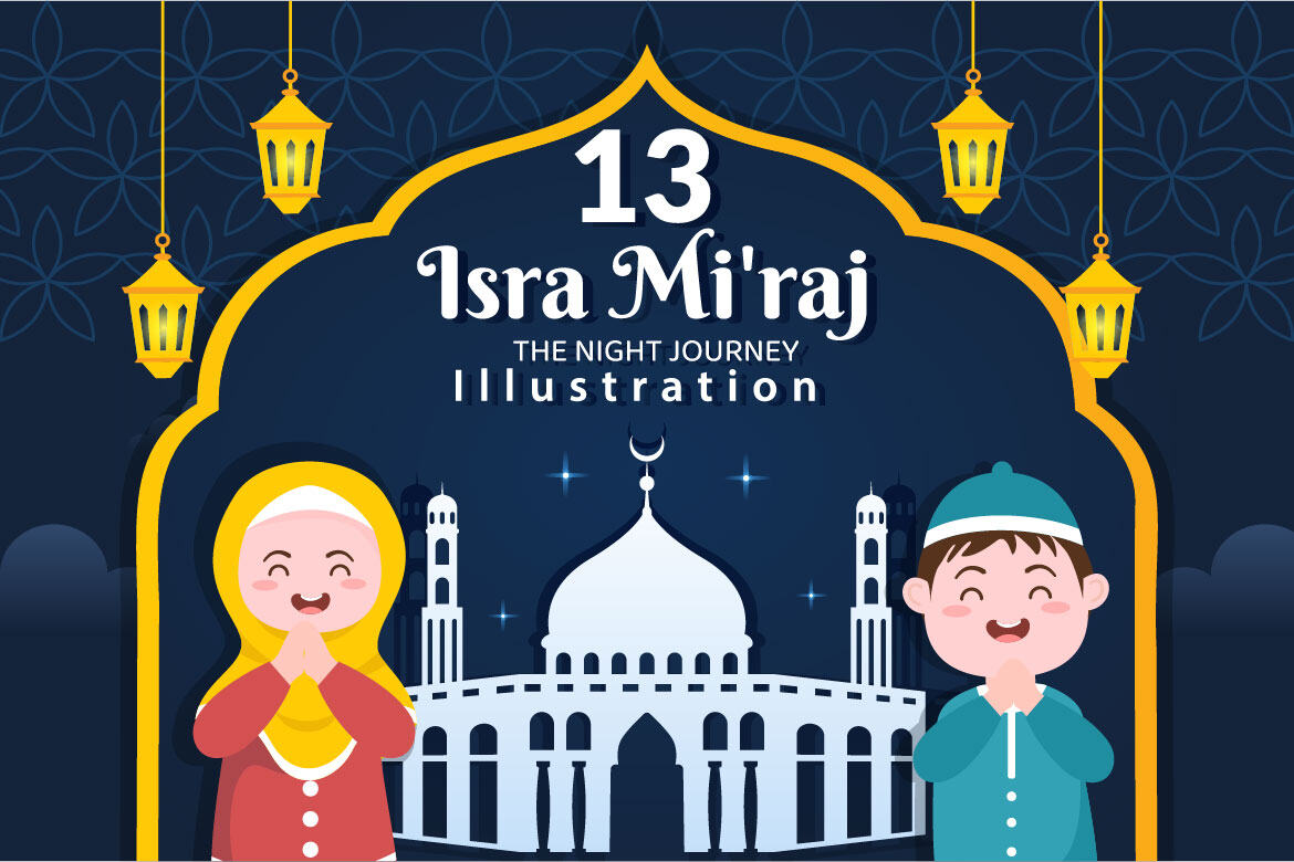 13 Happy Isra Miraj Illustration | Deeezy