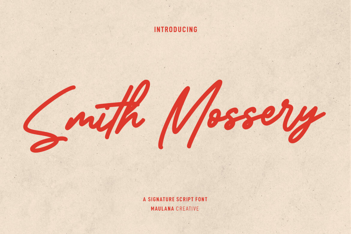 Smith Mossery Script Font | Deeezy