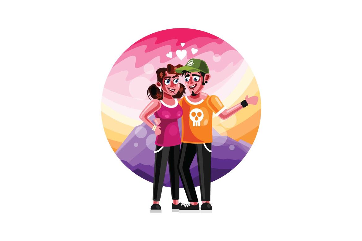 Couple in Love Illustration | Deeezy